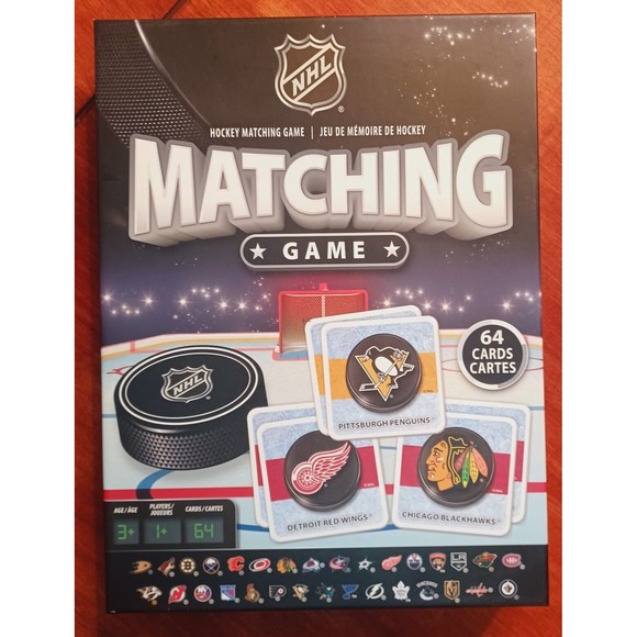 NHL | Toys | Masterpieces Sports Games Nhl League Matching Memory Game ...